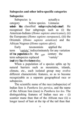 Biosystematics and Taxonomy , classification notes.pptx