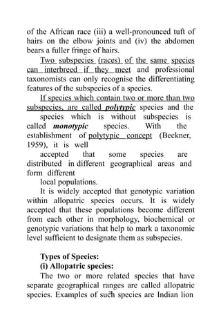 Biosystematics and Taxonomy , classification notes.pptx