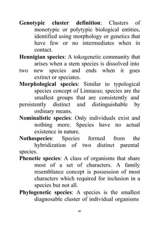 Biosystematics and Taxonomy , classification notes.pptx