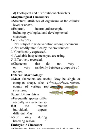 Biosystematics and Taxonomy , classification notes.pptx