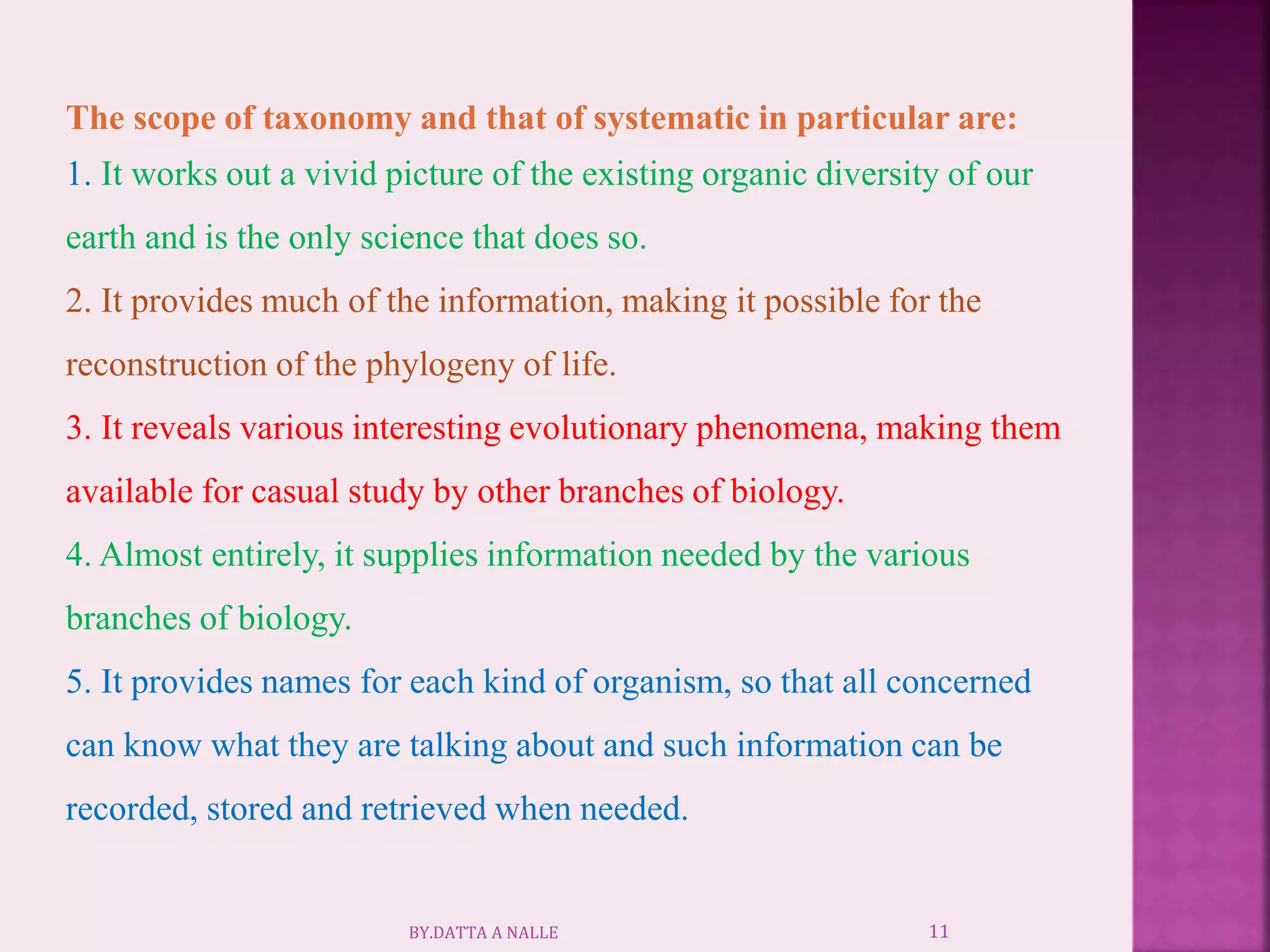 Biosystematics, and types of taxonomy | PPTX