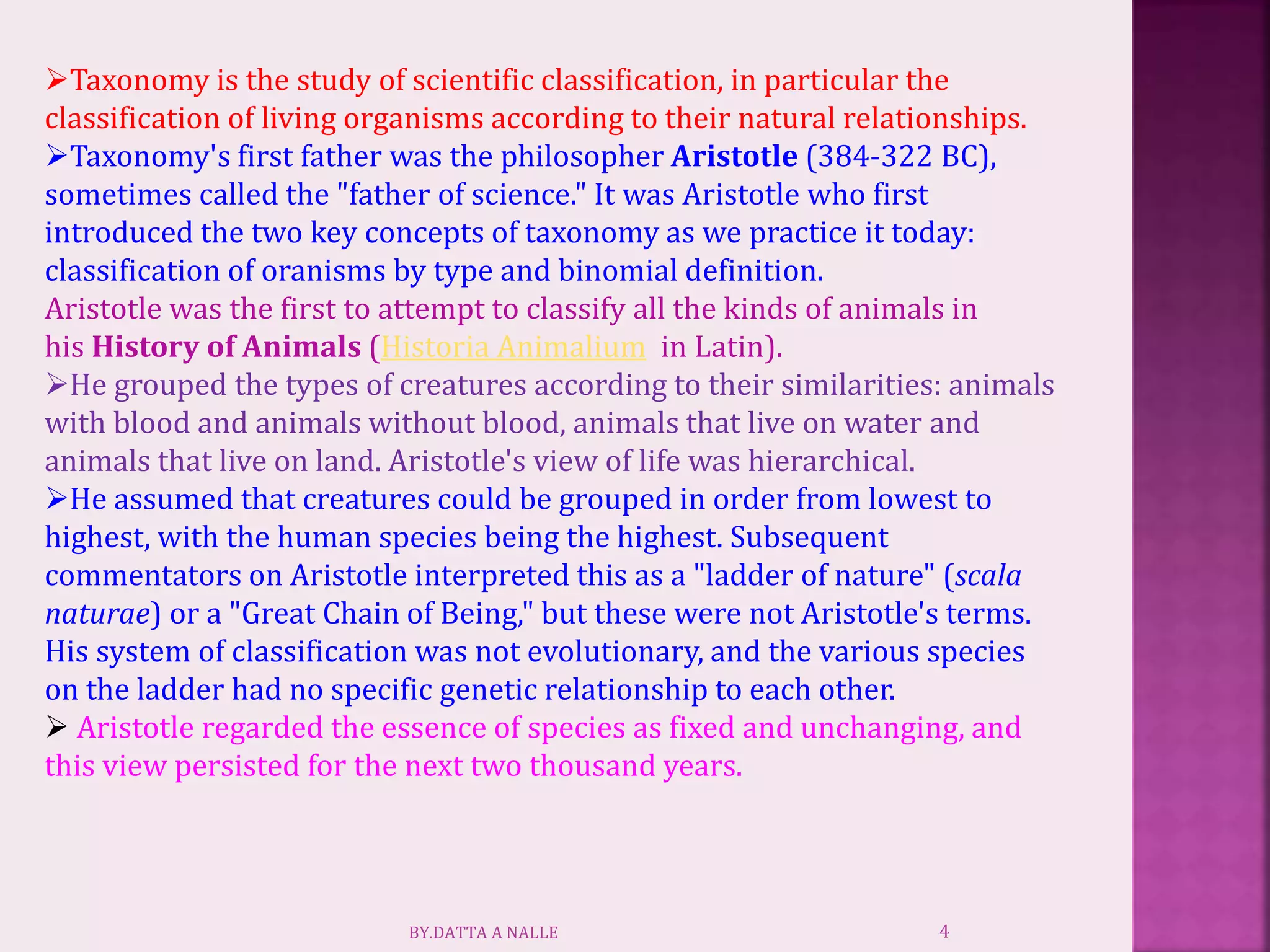 Biosystematics, and types of taxonomy | PPTX