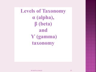 Biosystematics, and types of taxonomy | PPTX