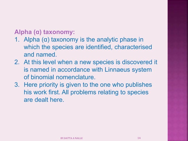 Biosystematics, and types of taxonomy | PPTX | Biological Sciences ...