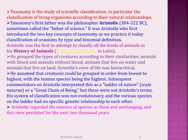 Biosystematics, and types of taxonomy | PPTX | Biological Sciences ...