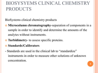 Biosystems products ppt | PPTX
