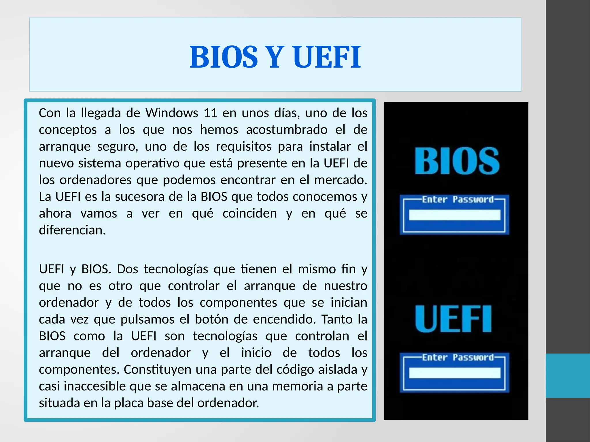 DIFERENCIAS BIOS y UEFI Y SUS COMPONENTES.pptx