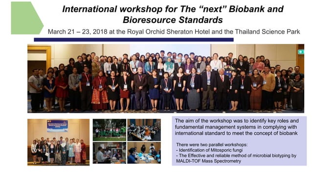 Thailand Bioresource Research Center (TBRC) | PPTX | Biotech and ...