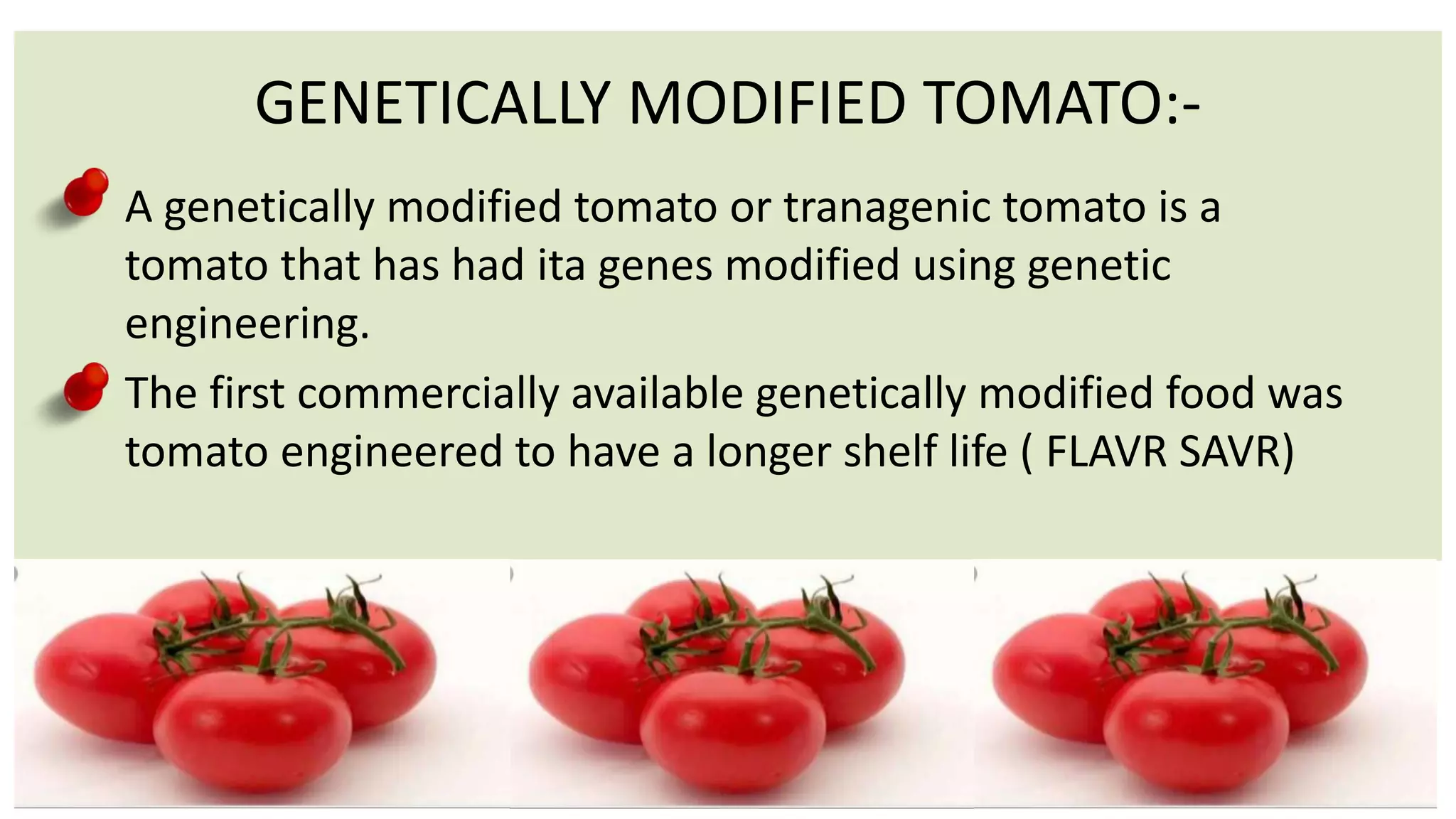 genetically modified crops | PPTX