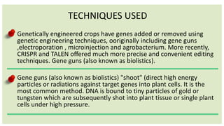 genetically modified crops | PPTX