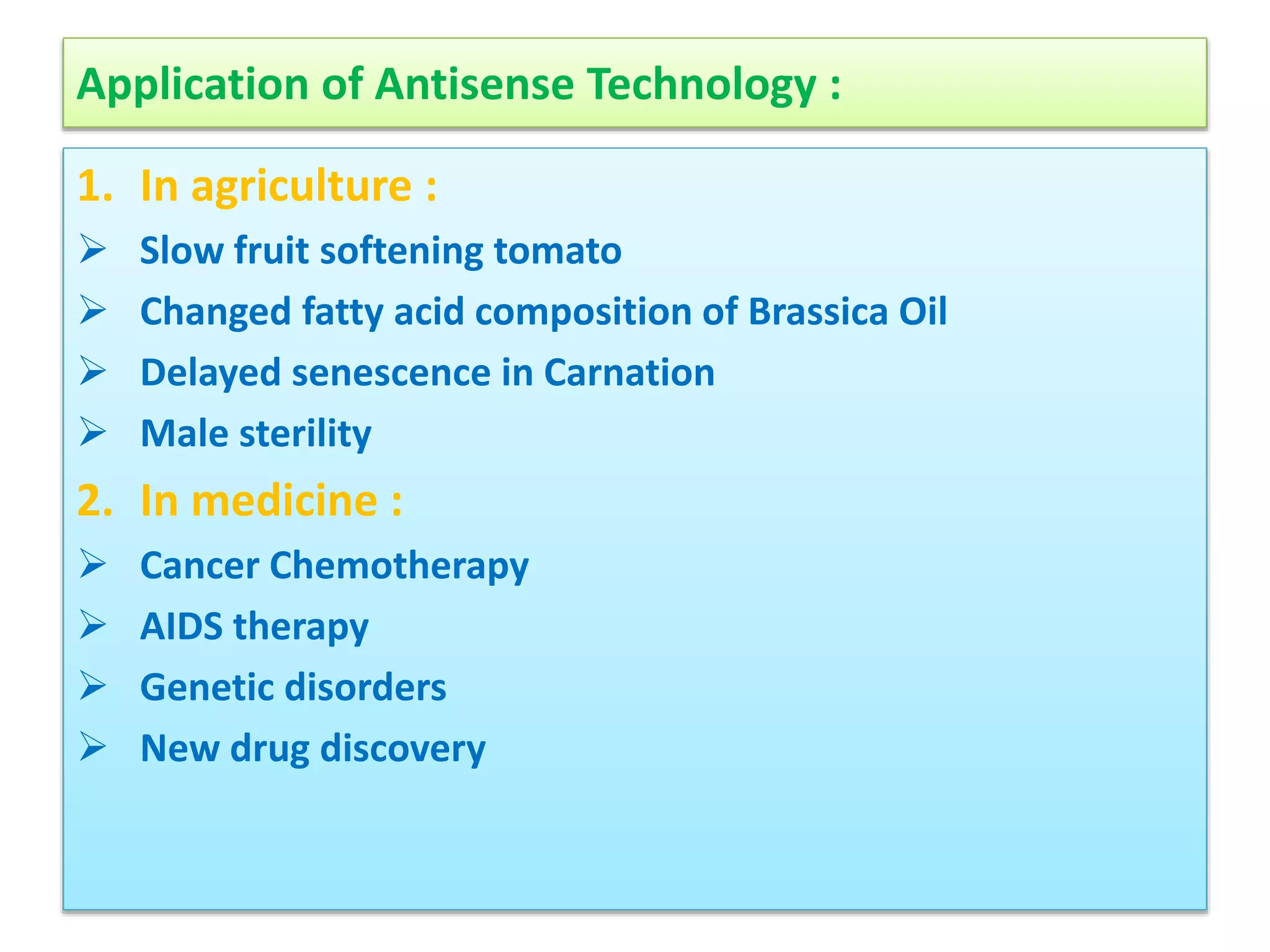 Biotechnology- Antisense Technology | PPTX