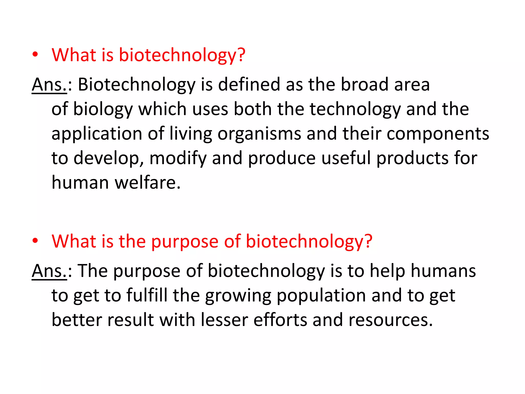Biotechnology | PPTX
