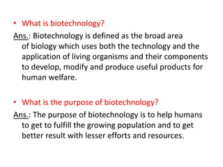 Biotechnology | PPTX