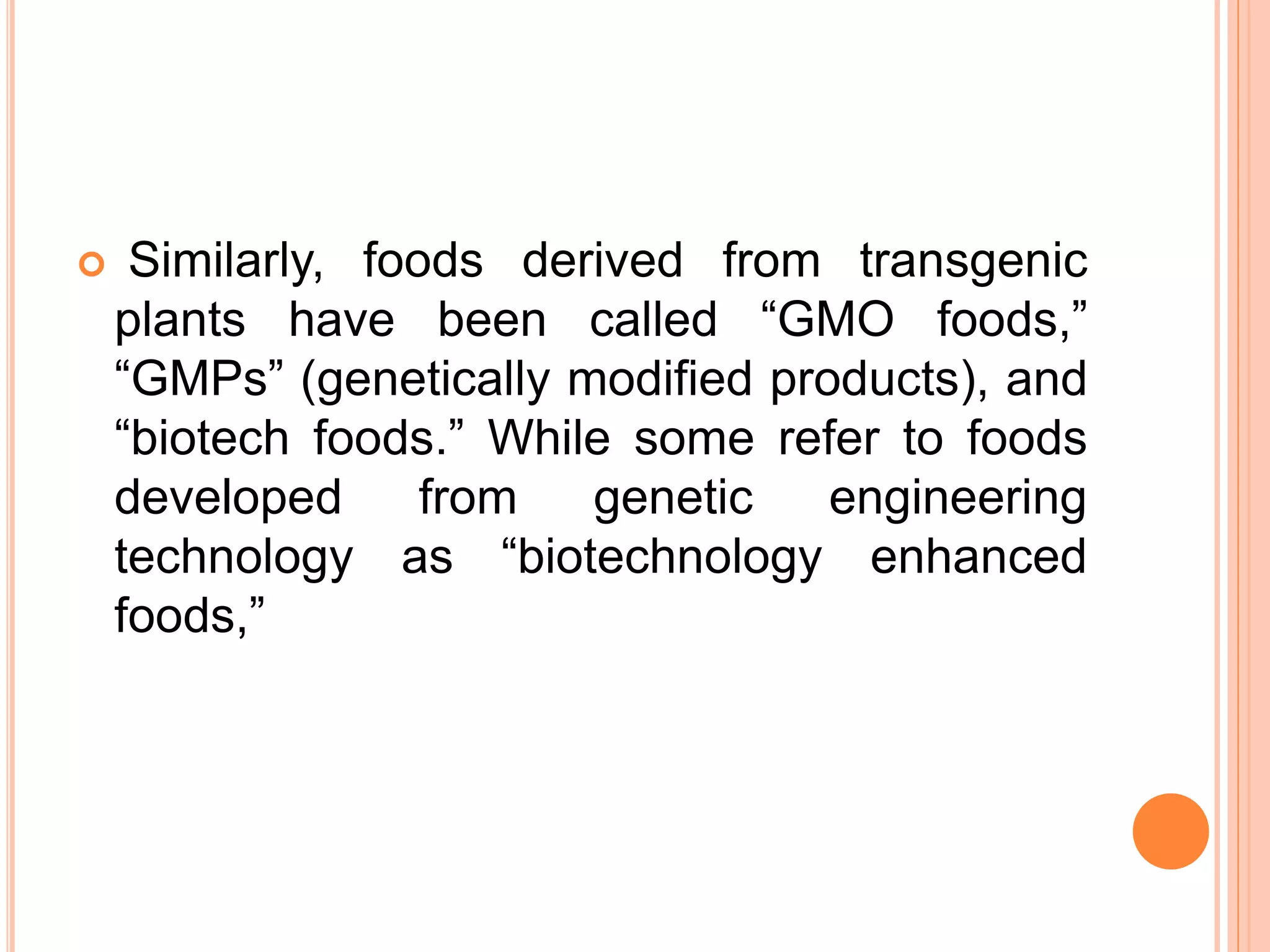 role of biotechnology in agriculture | PPTX