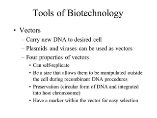 Tools of biotechnology | PPT