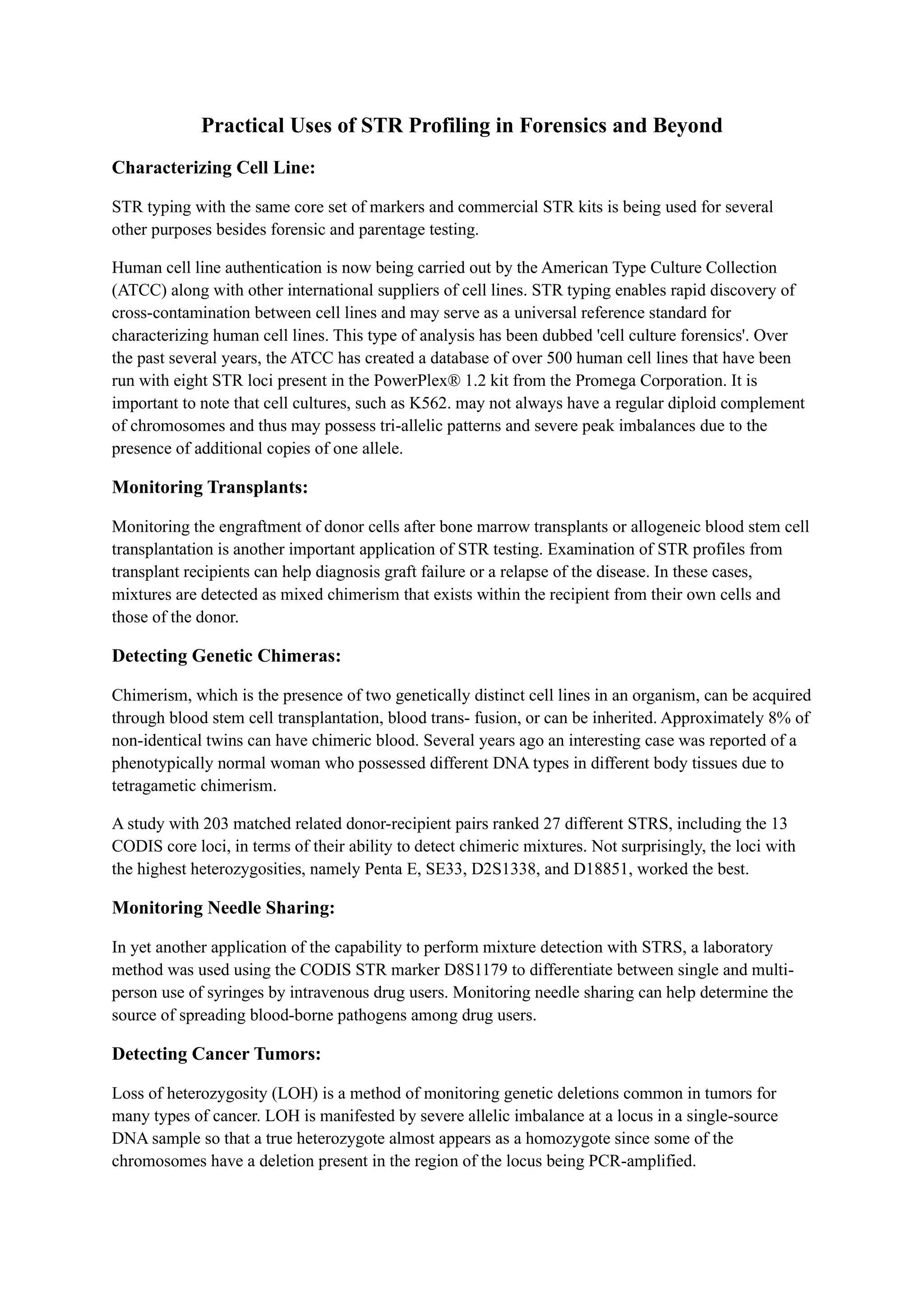 DNA Profiling and STR Typing in Forensics: From Molecular Techniques to ...