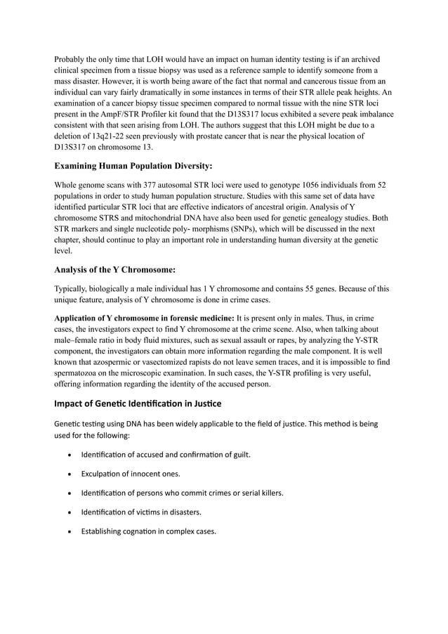 DNA Profiling and STR Typing in Forensics: From Molecular Techniques to Real-World Applications ...