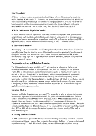 DNA Profiling and STR Typing in Forensics: From Molecular Techniques to ...