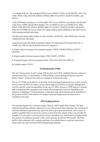 DNA Profiling and STR Typing in Forensics: From Molecular Techniques to ...