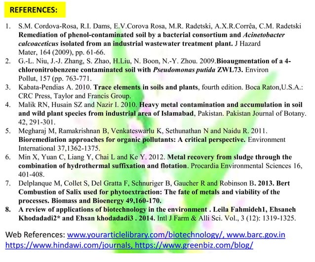 Biotechnology for Clean Environment | PPT