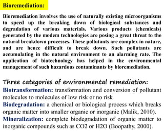 Biotechnology for Clean Environment | PPSX
