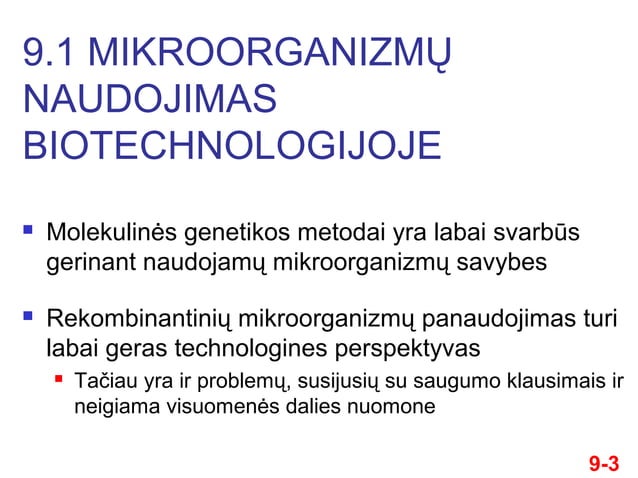 Biotechnologijos ir GMO | PPT