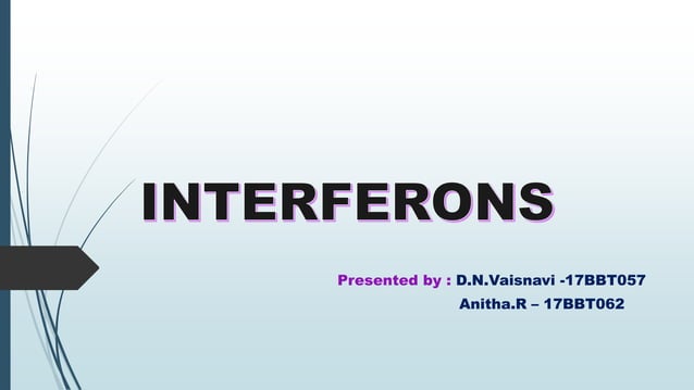 interferons | PPTX | Genetics | Science