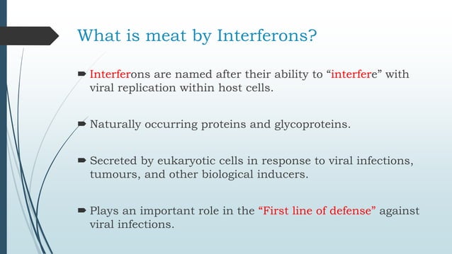 interferons | PPTX | Genetics | Science