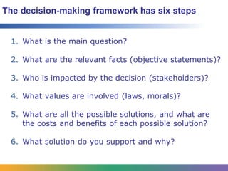 Week 2 - Decision-Making Framework | PPTX