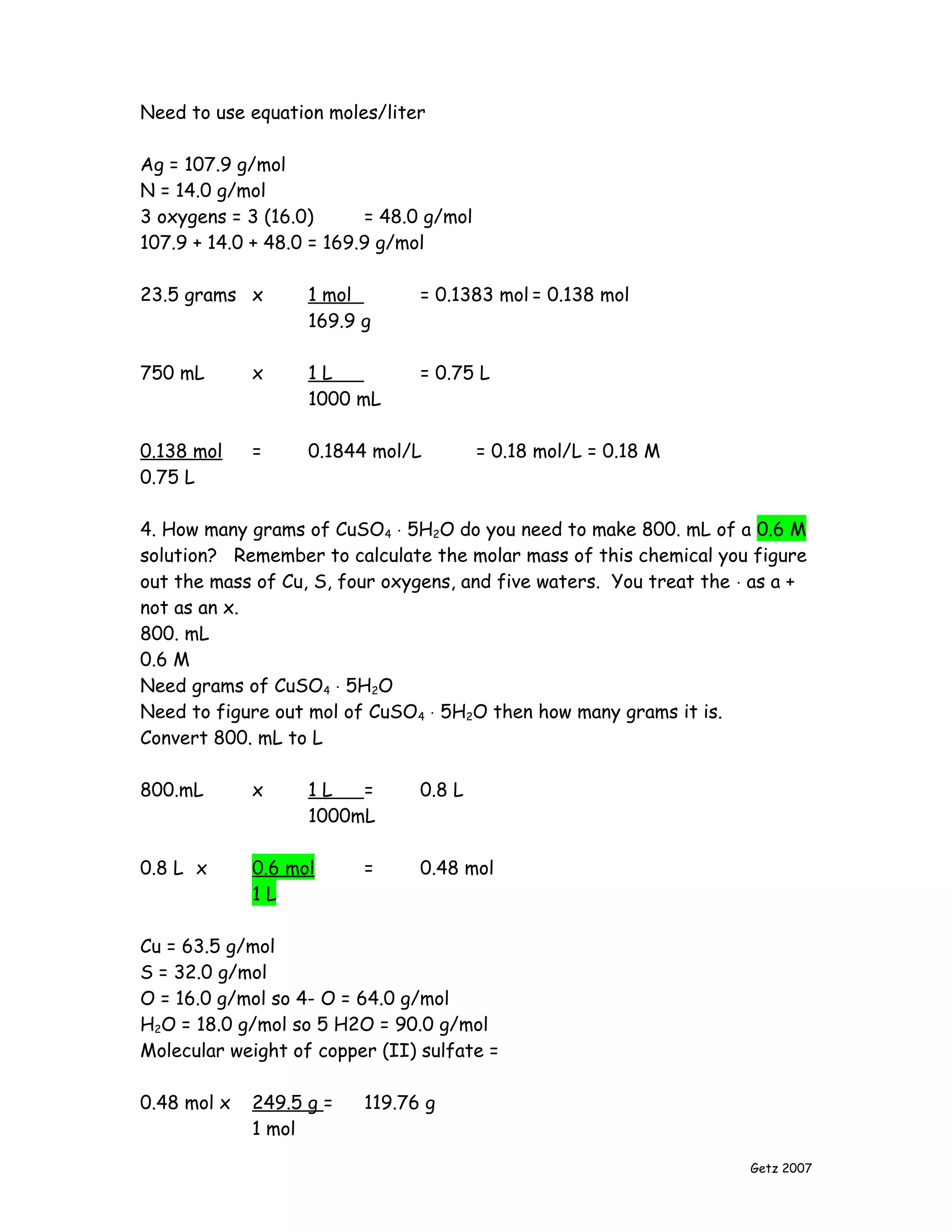 Biotech math problems_part1_answers (1) | DOC