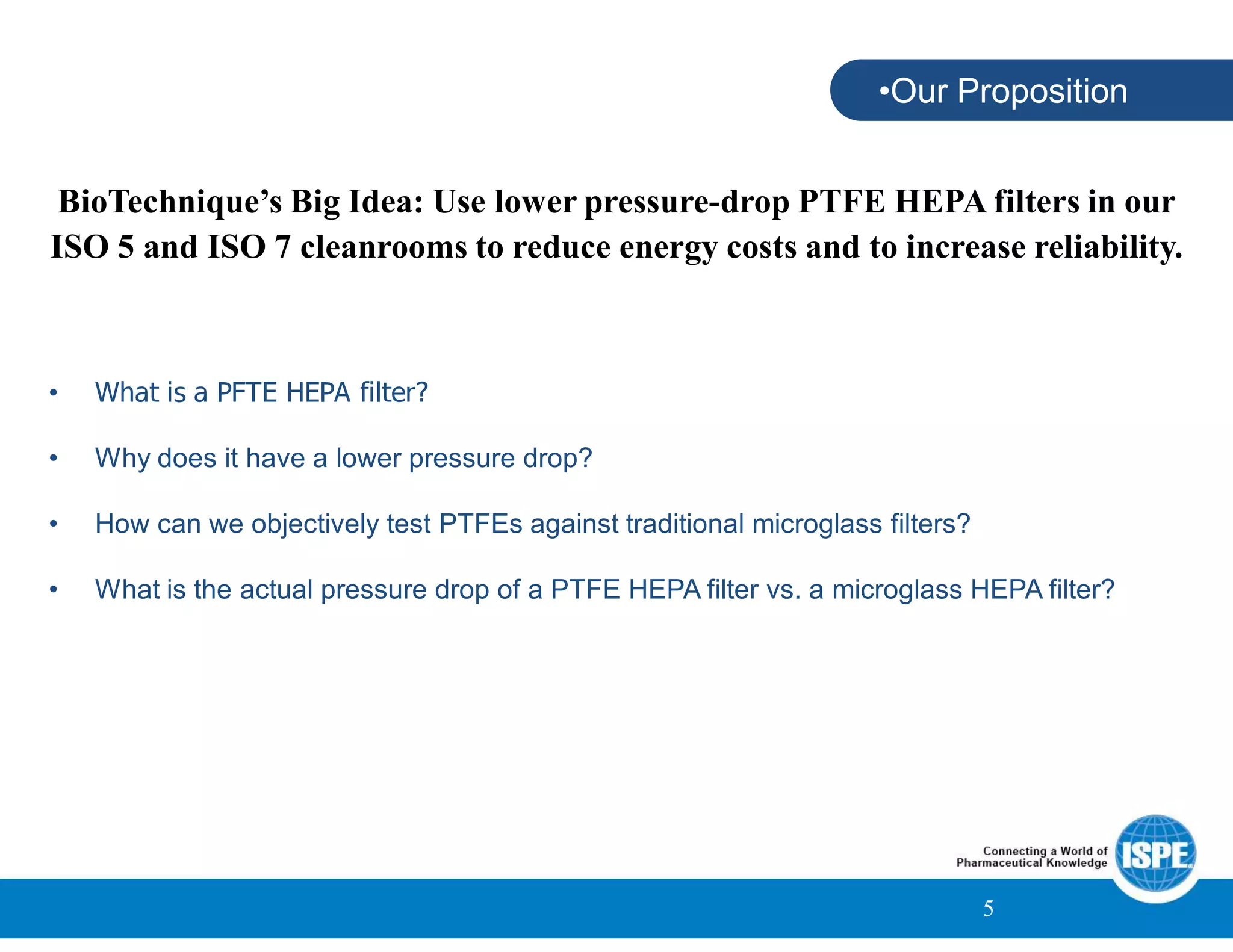 BioTechnique ISPE-LA HEPA Presentation | PPTX