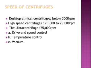 Bio Techniques: Centrifugation | PPTX