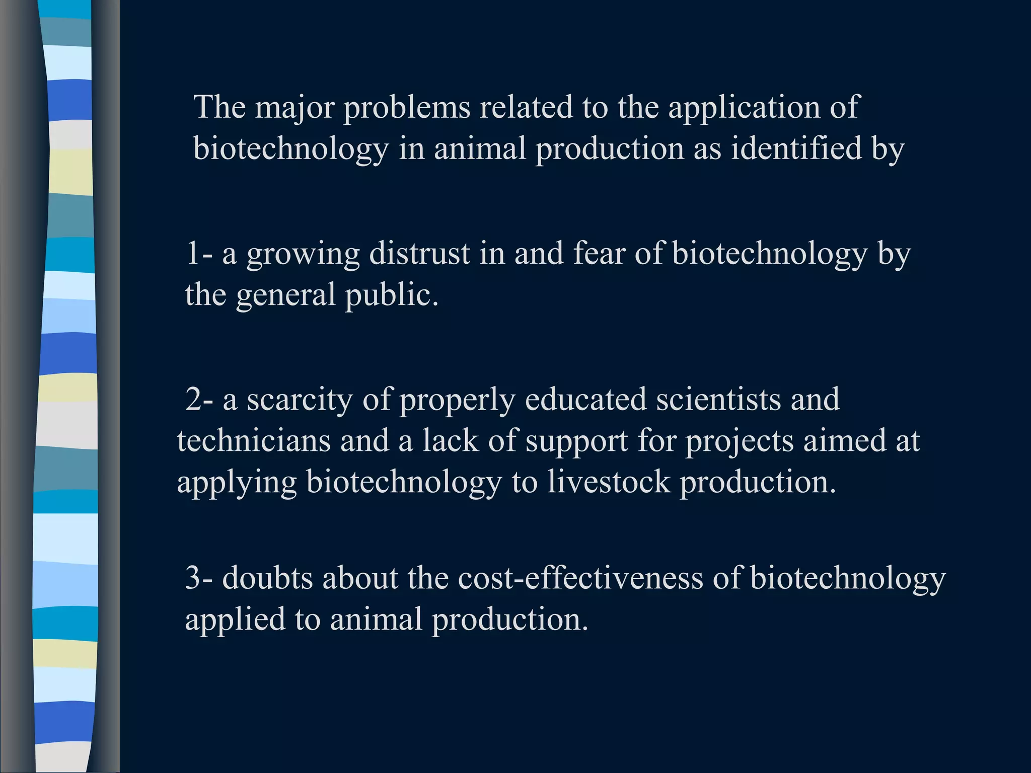 Biotechnology in livestock improvement | PPT