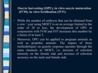 Biotechnology in livestock improvement | PPT