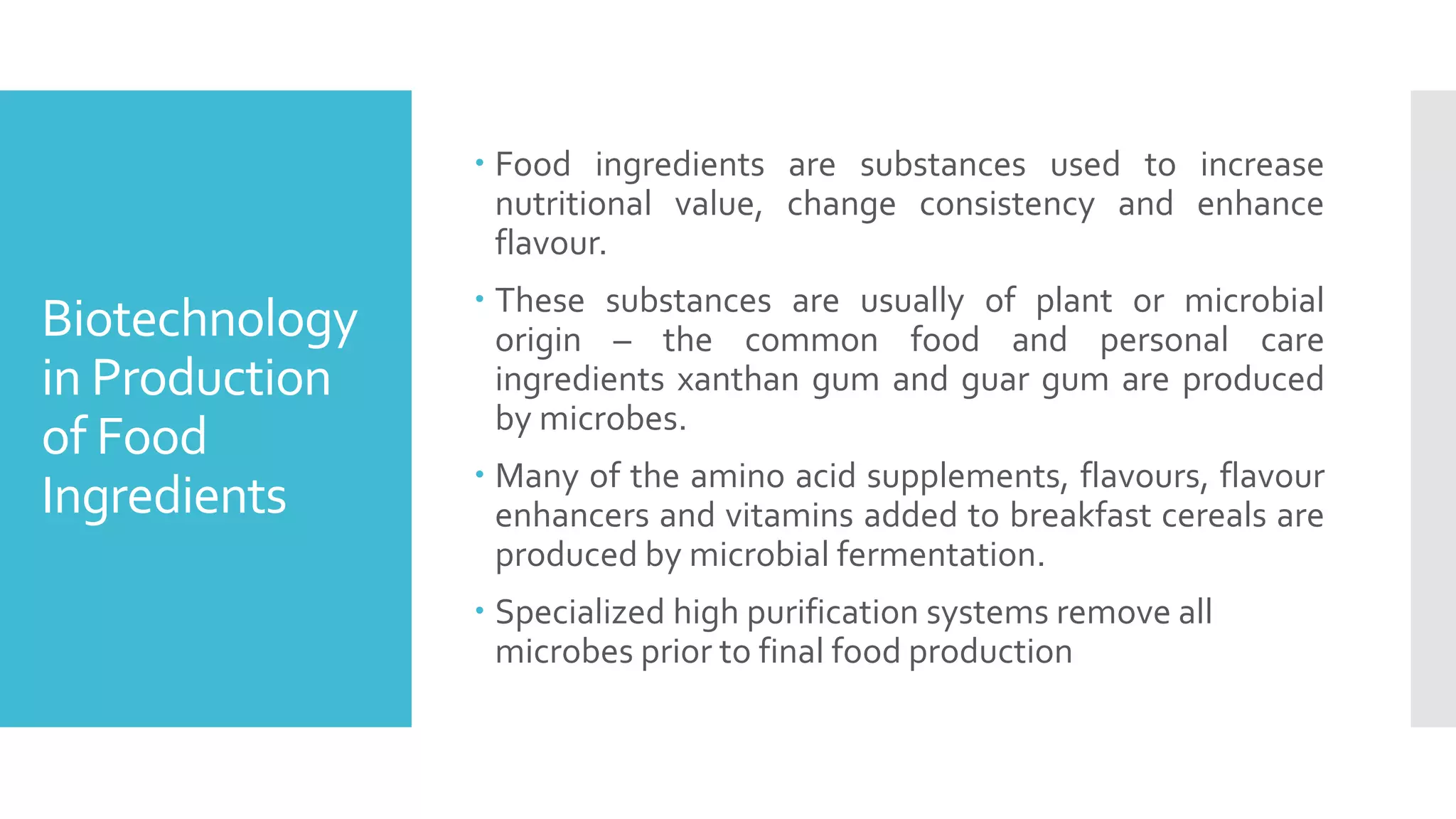 Biotechnological applications in Food Processing | PDF