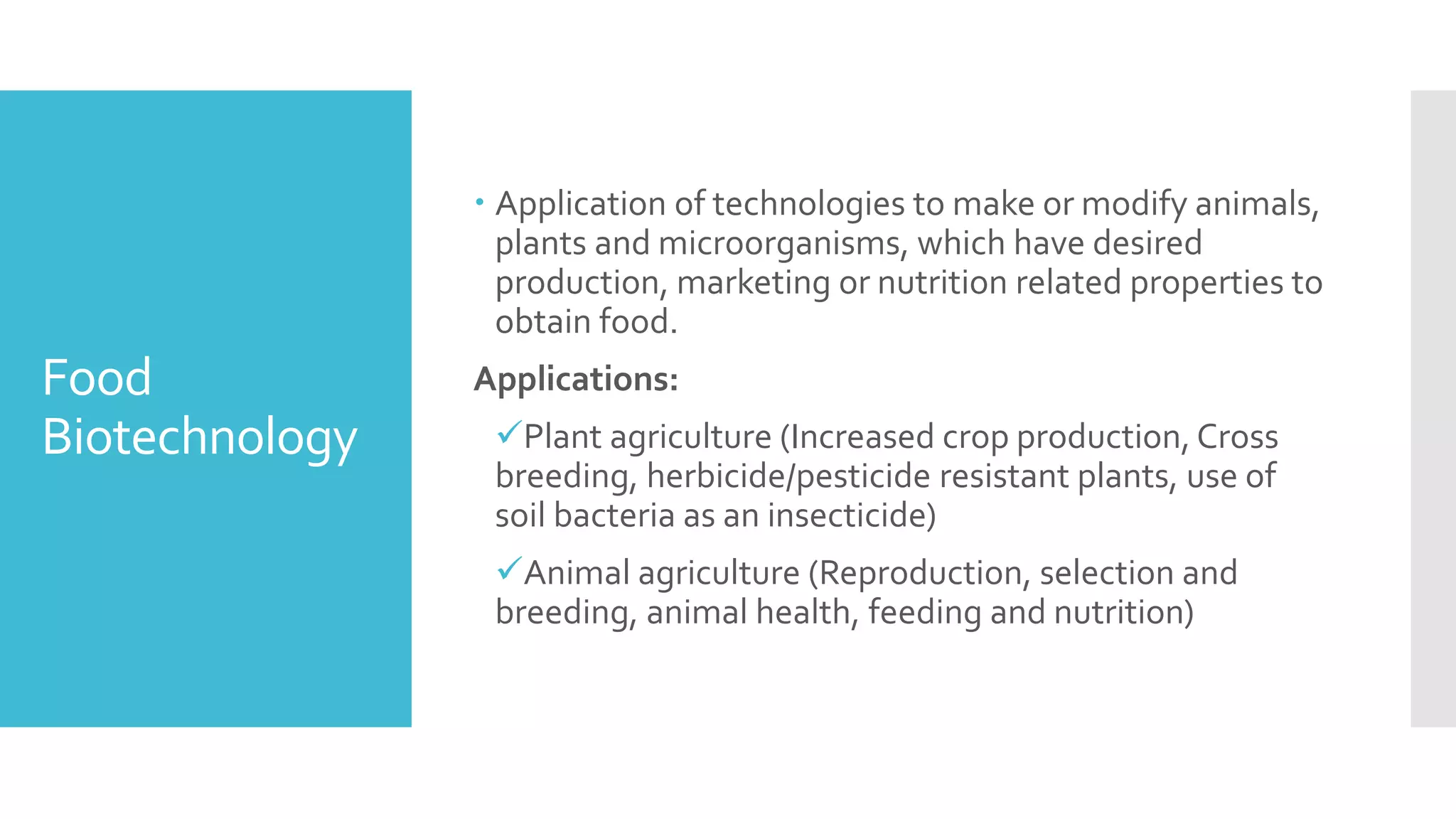 Biotechnological applications in Food Processing | PDF