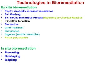Biotechnological applications for environmental waste management | PPT