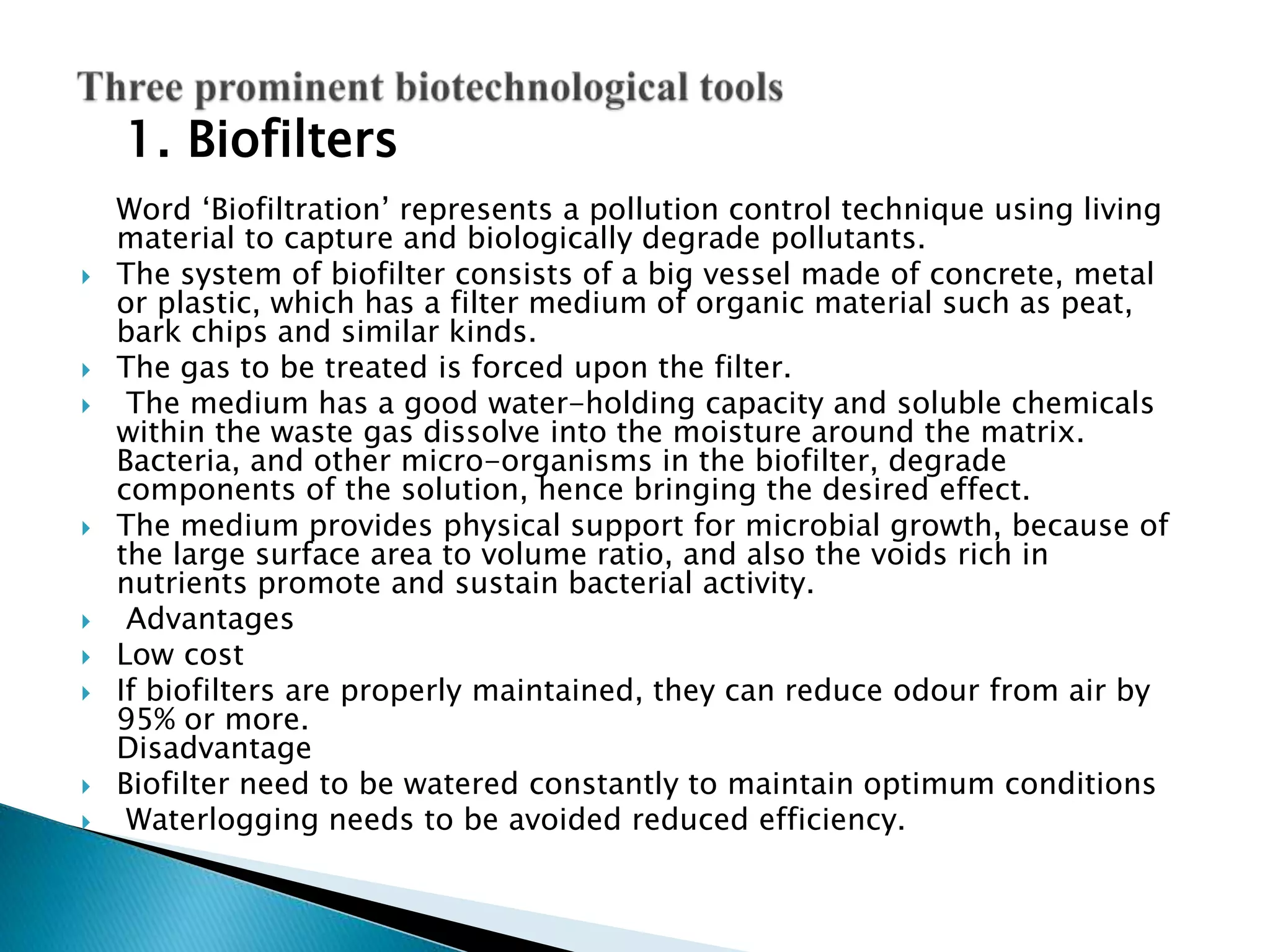 Biotechnological approaches for the mitigation of air pollution | PPTX