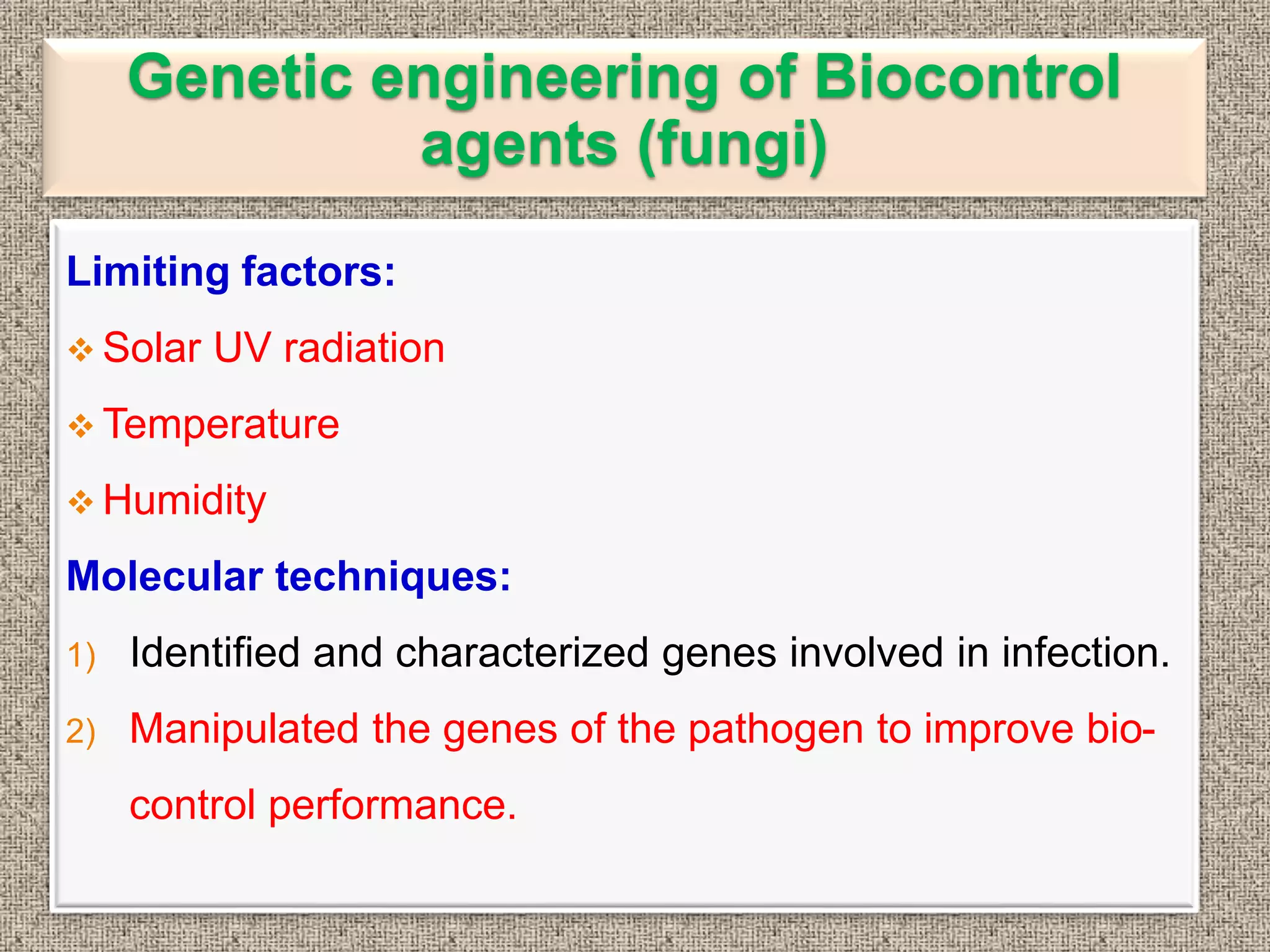 Biotechnological approaches in entomology | PPTX