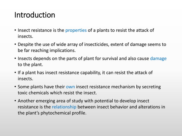 Biotechnological approach to develop insect resistant crops | PDF