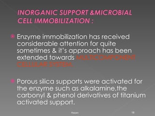 ENTRAPMENT OF CELL IMMOBILIZATION | PPT