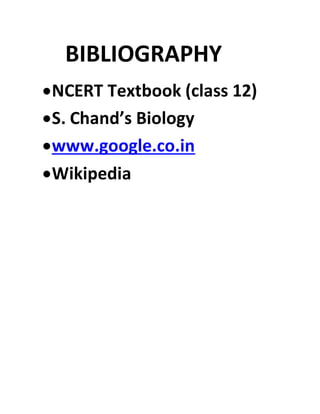 Biotechnology- Principles and processes investigatory project. | DOCX