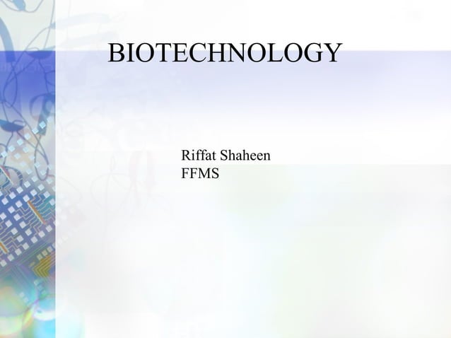 Biotechnology | PPT