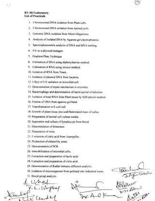 Biotechnology syllabus | PDF