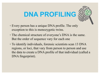 Role of biotechnology in forensic science | PPTX