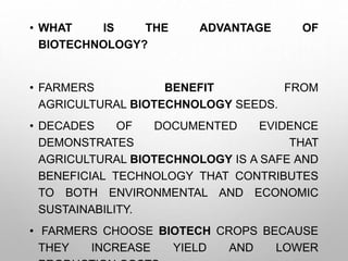 INTRODUCTION TO Biotechnology | PPT