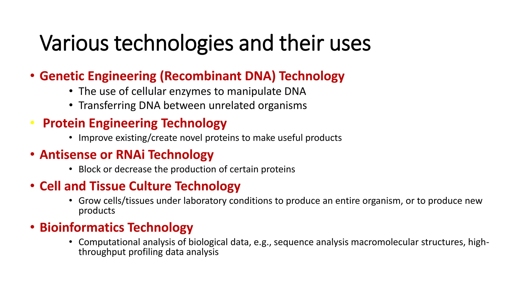 Biotechnology: Basic concepts, Principles and Scope | PPTX | Biotech and Biomedical Industry ...