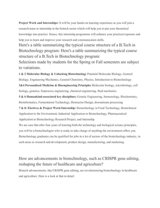 Biotechnology "Biotechnology: Harnessing the Power of Living Systems ...