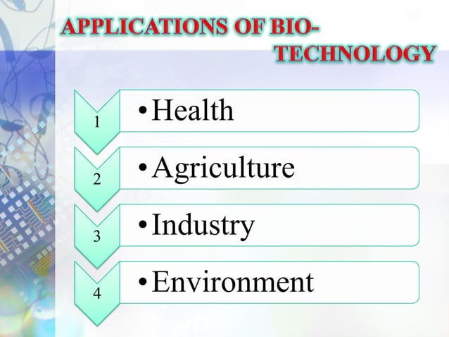 biotechnologia y sus aplicaciones en la ciencias | PPT