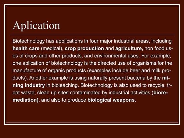 biotechnology-basic-1.ppt | Biotech and Biomedical Industry | Industries